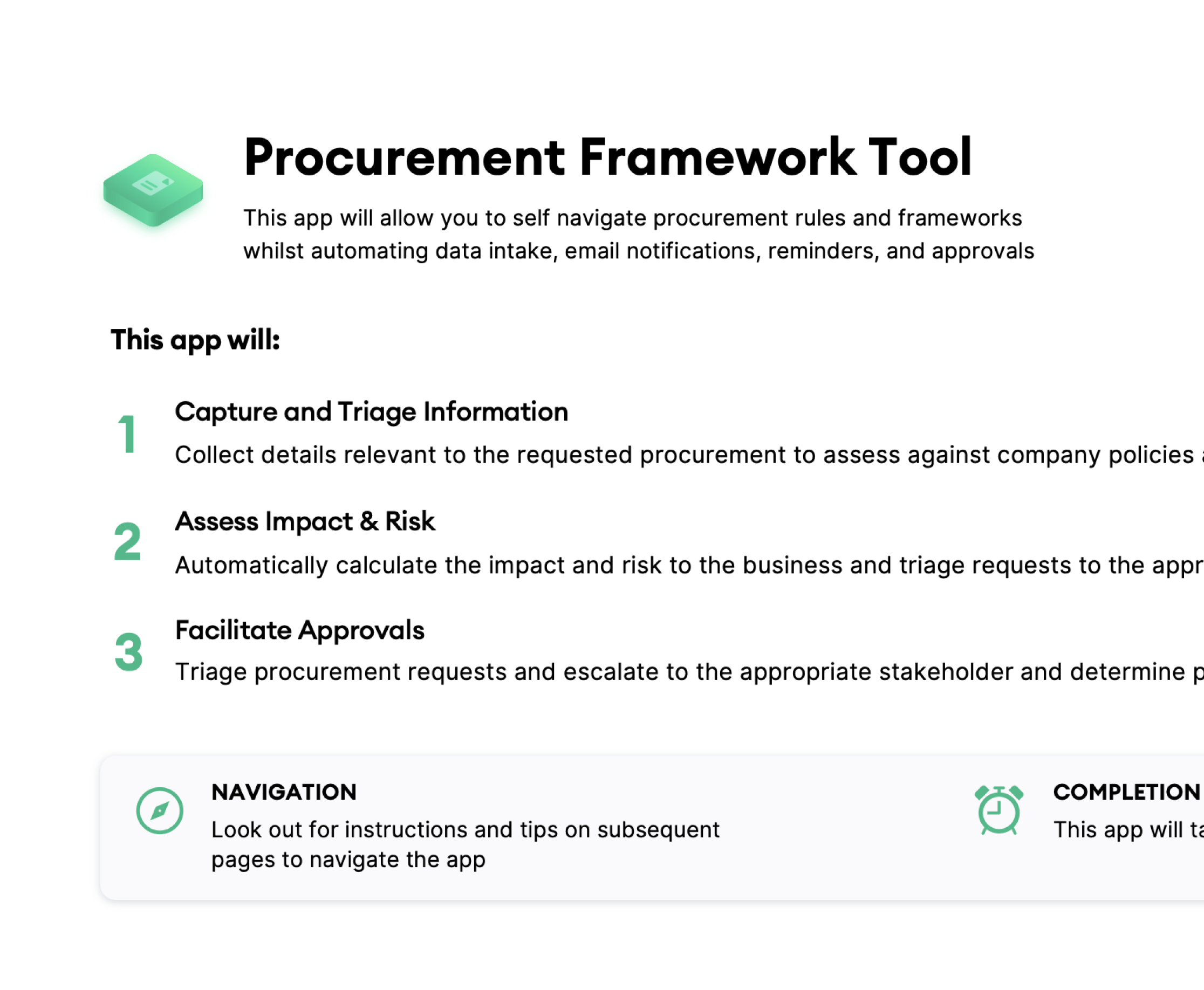 Procurement Framework Template - Checkbox